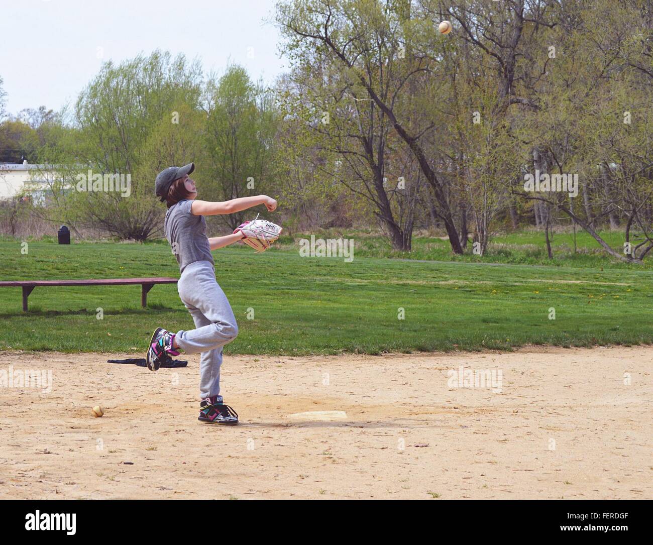 Baseball in the park hi-res stock photography and images - Alamy