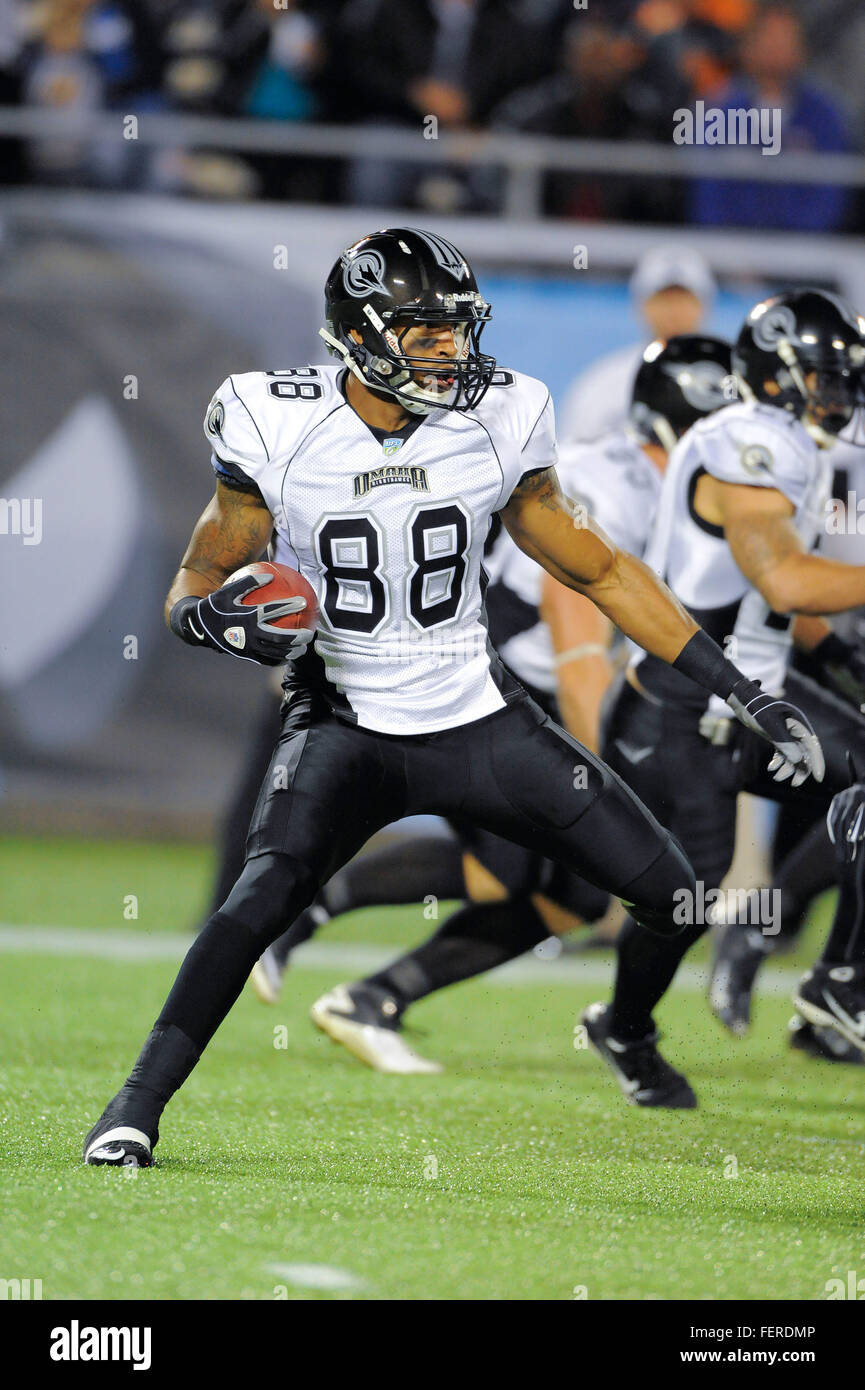 Orlando, FL, USA. 5th Nov, 2010. Omaha Nighthawks wide receiver Roy ...