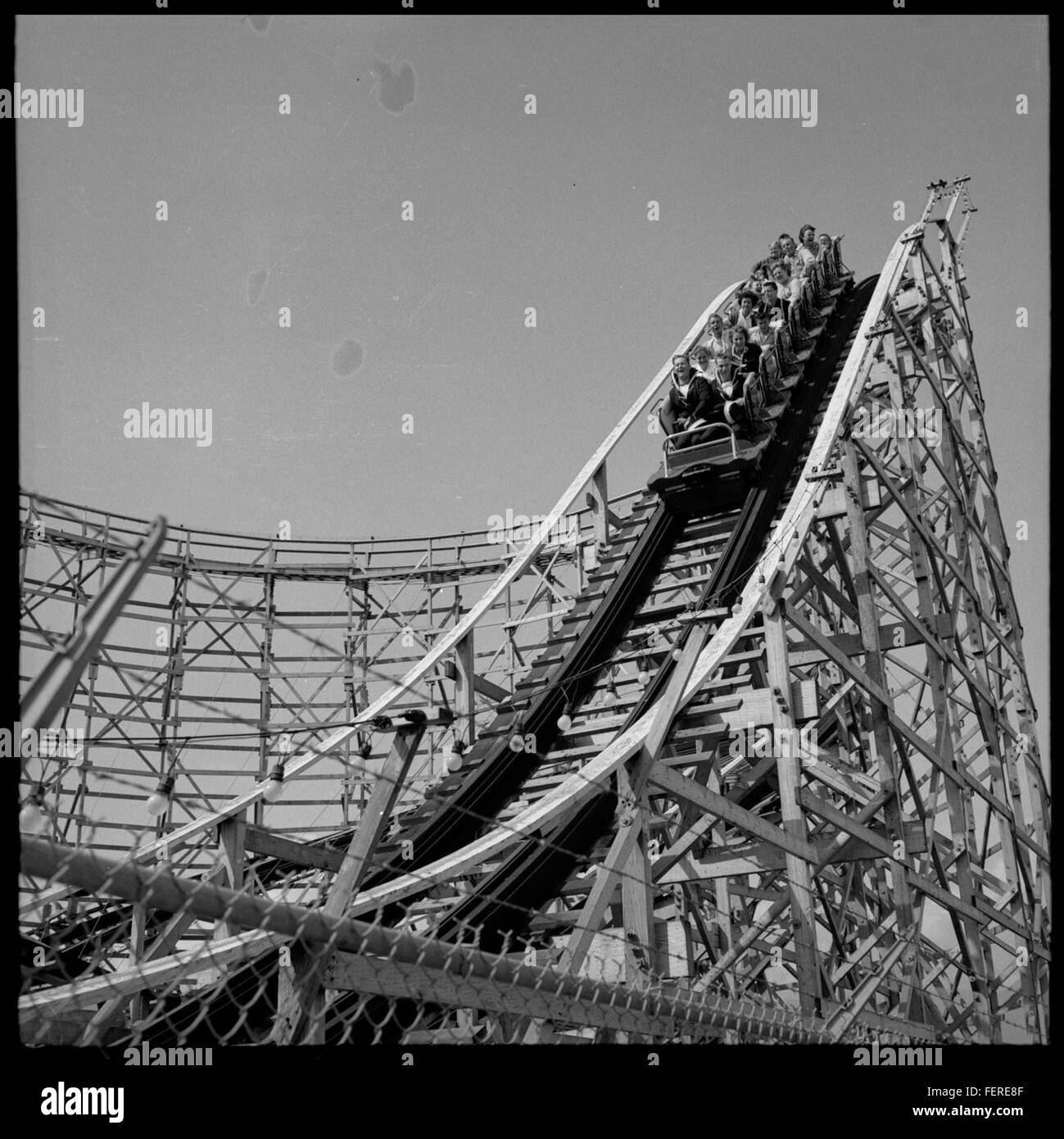 1960s carnival ride Black and White Stock Photos & Images - Alamy