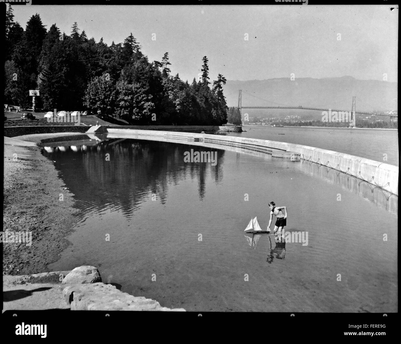 Recreational area in city Black and White Stock Photos & Images - Alamy