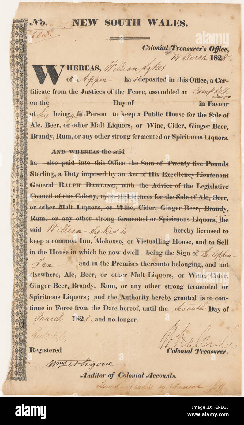 Historical license hi-res stock photography and images - Alamy