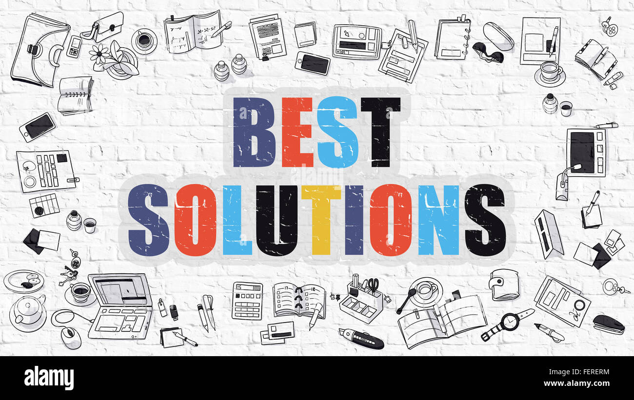 Problem solving concept doodle icons hi-res stock photography and ...