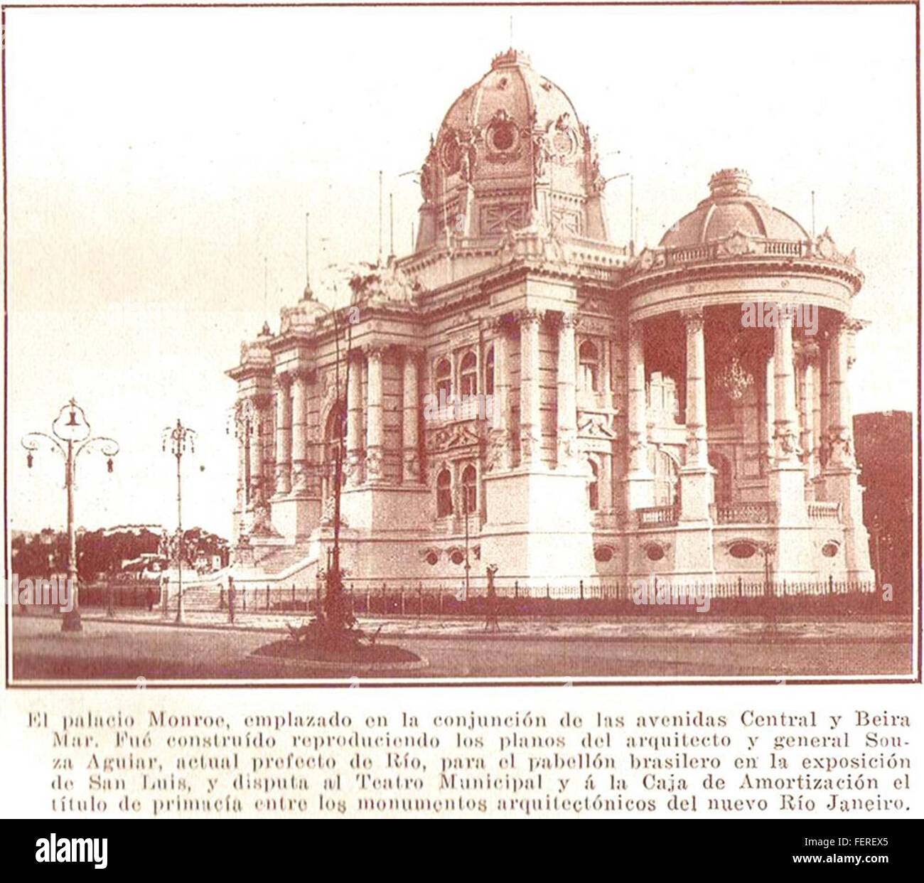 Palácio Monroe in Rio de Janeiro, Brazil, located in Cinelândia, was a ...