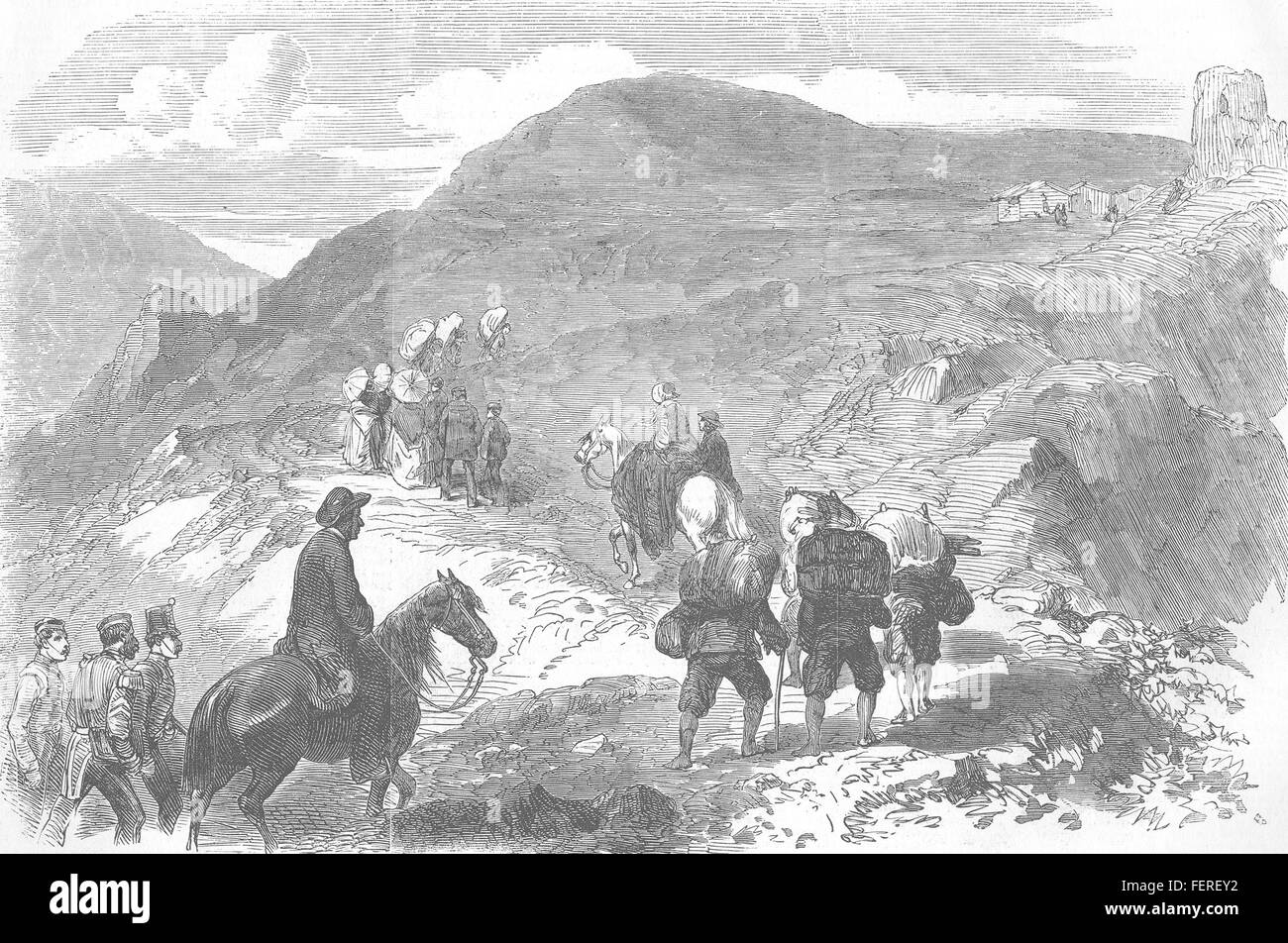 UKRAINE Florence Nightingale, Hospital, Balaklava 1855. Illustrated ...