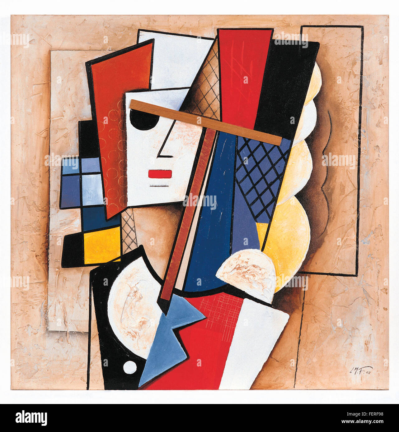 Mixed media artwork painting Cut Out Stock Images & Pictures - Alamy