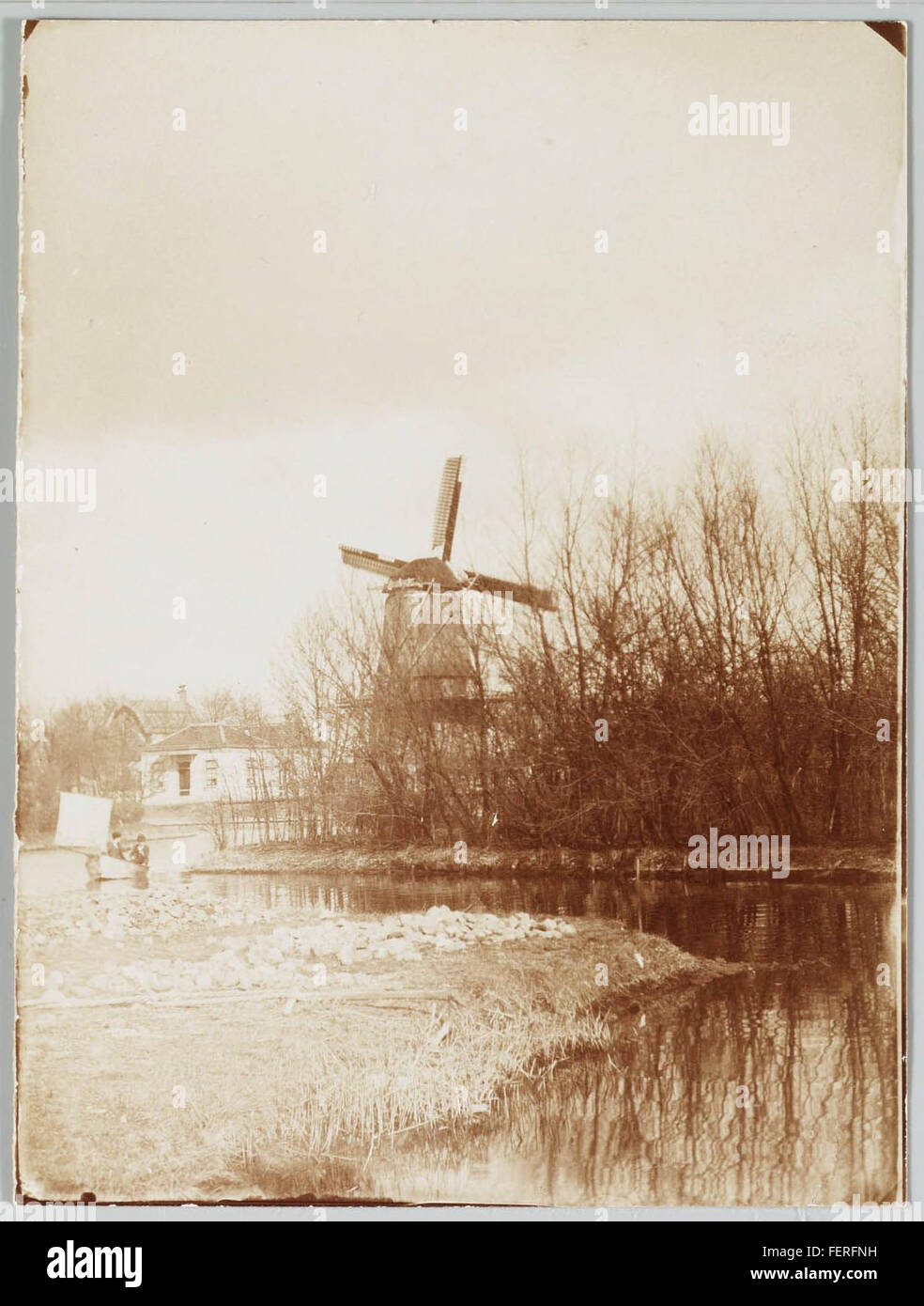 Buildings around the windmill hi-res stock photography and images - Alamy