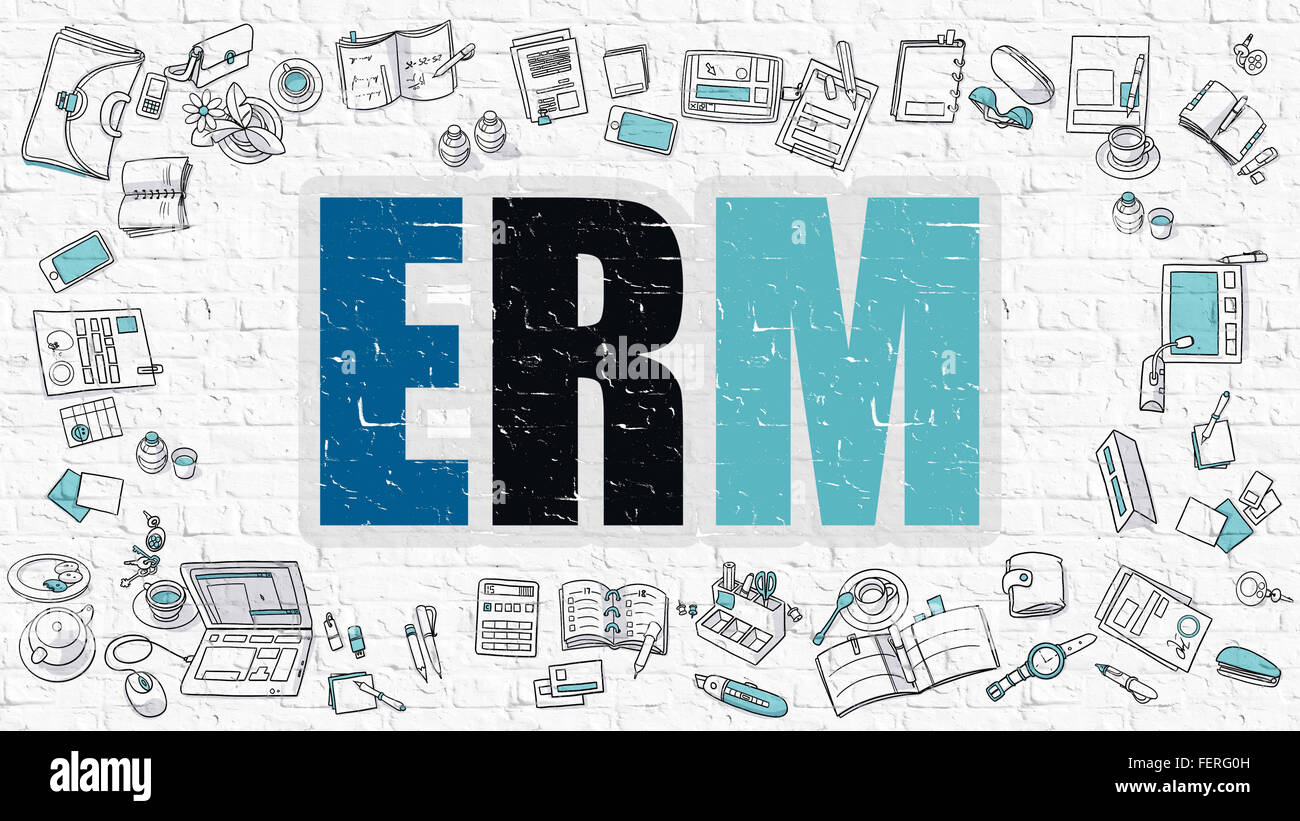 ERM in Multicolor. Doodle Design Stock Photo - Alamy