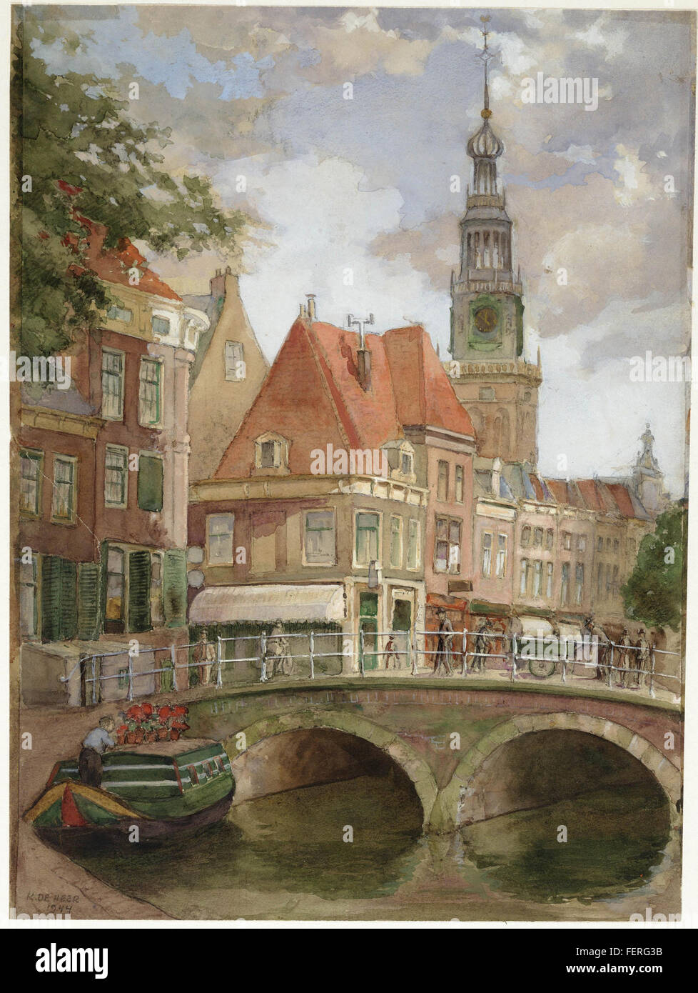 A vaulted stone bridge, showcasing traditional bridge architecture. The ...