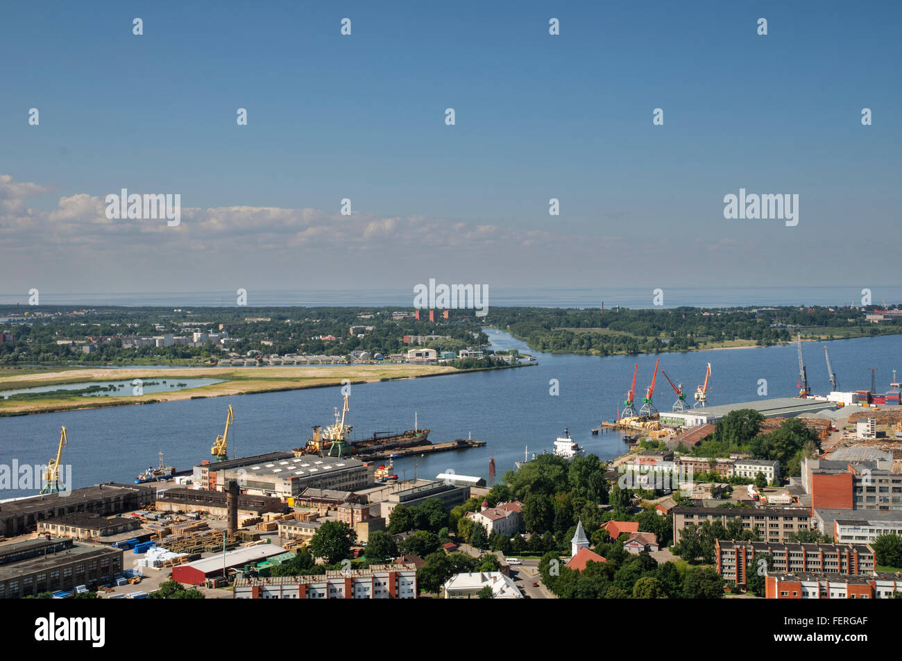 Coal terminal of Riga port Stock Photo - Alamy