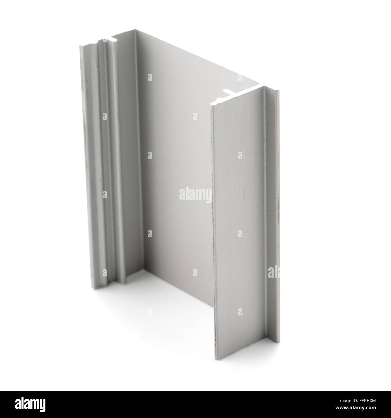 Aluminium profile sample isolated on white background Stock Photo - Alamy
