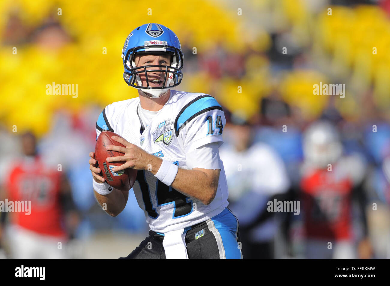Omaha, Florida, USA. 27th Nov, 2010. Florida Tuskers quarterback Chris ...