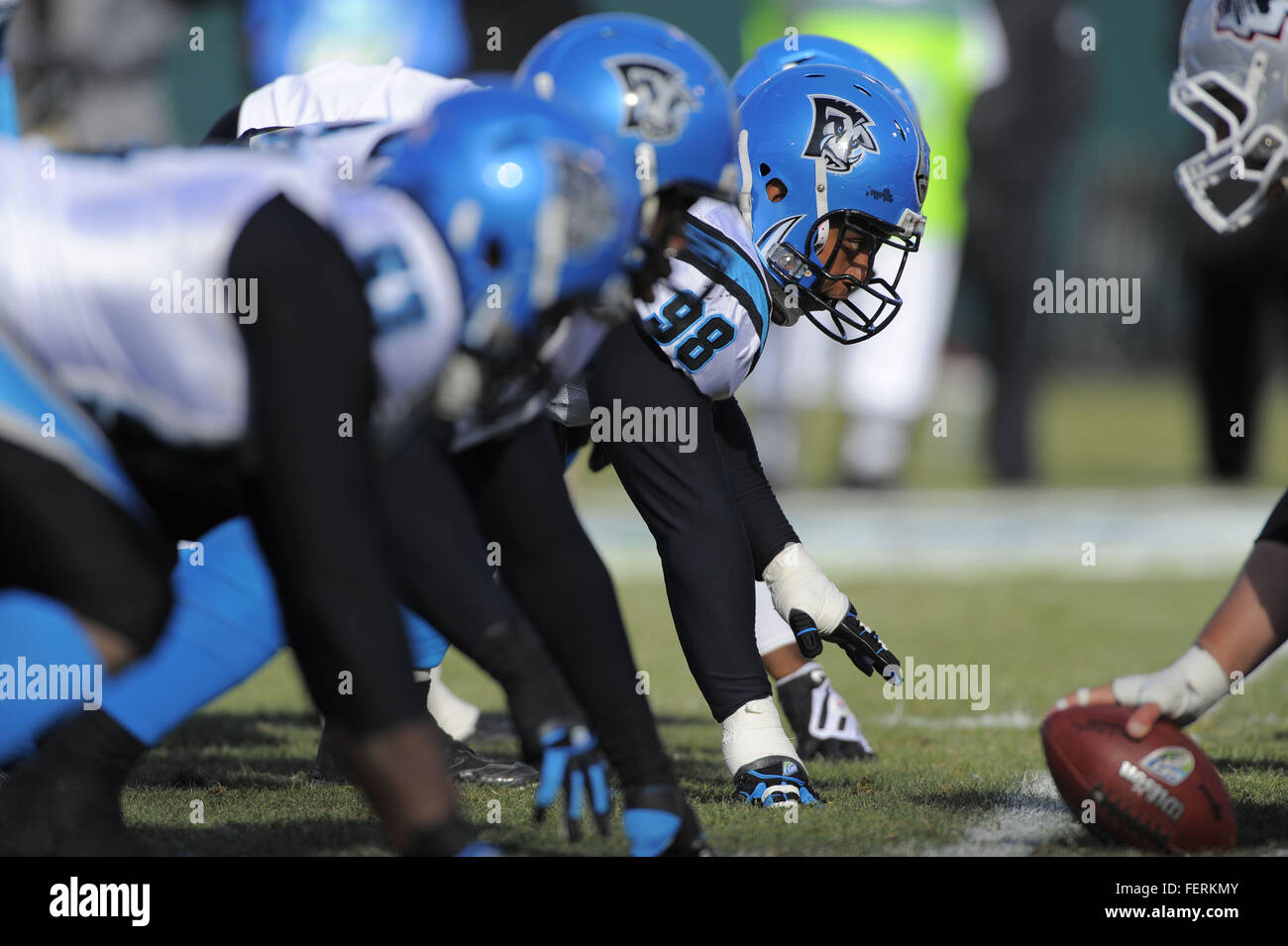 Omaha, Florida, USA. 27th Nov, 2010. Florida Tuskers defensive lineman ...