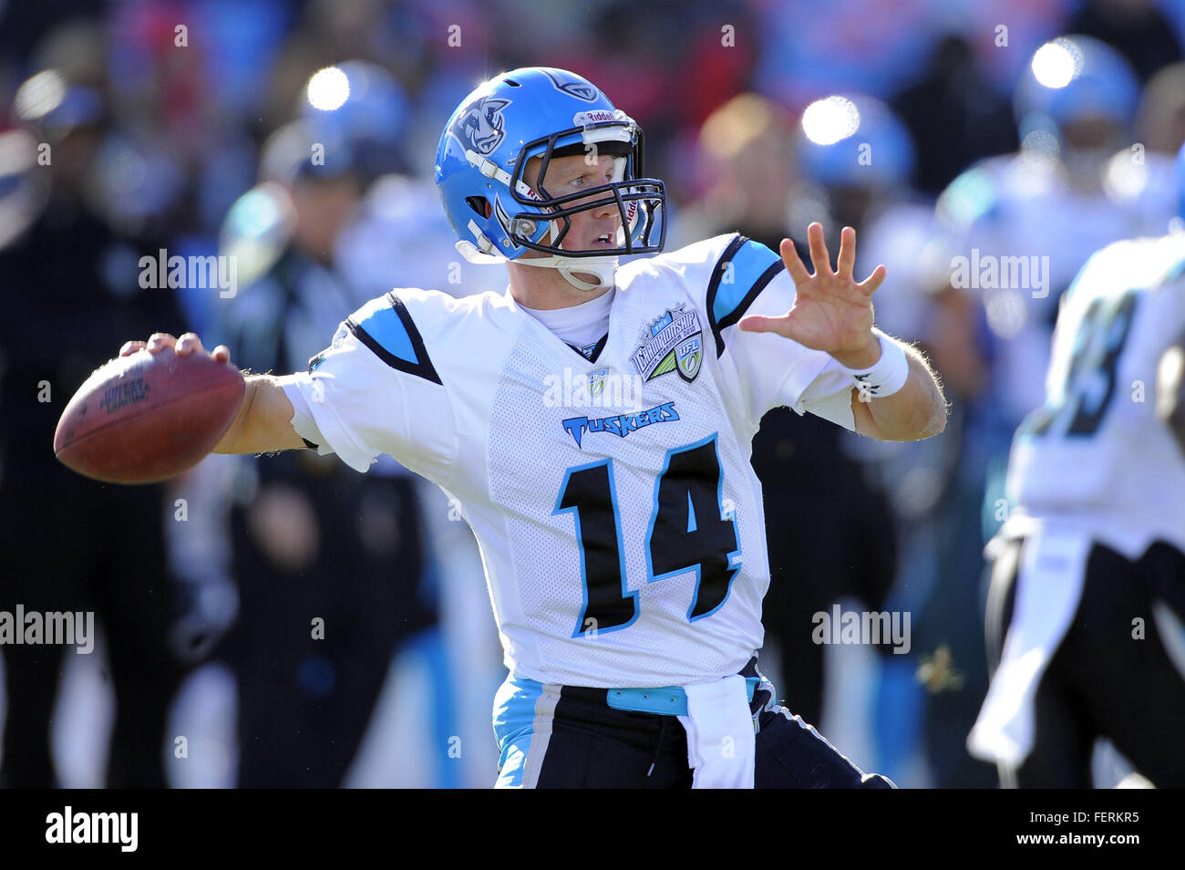 Omaha, Florida, USA. 27th Nov, 2010. Florida Tuskers quarterback Chris ...