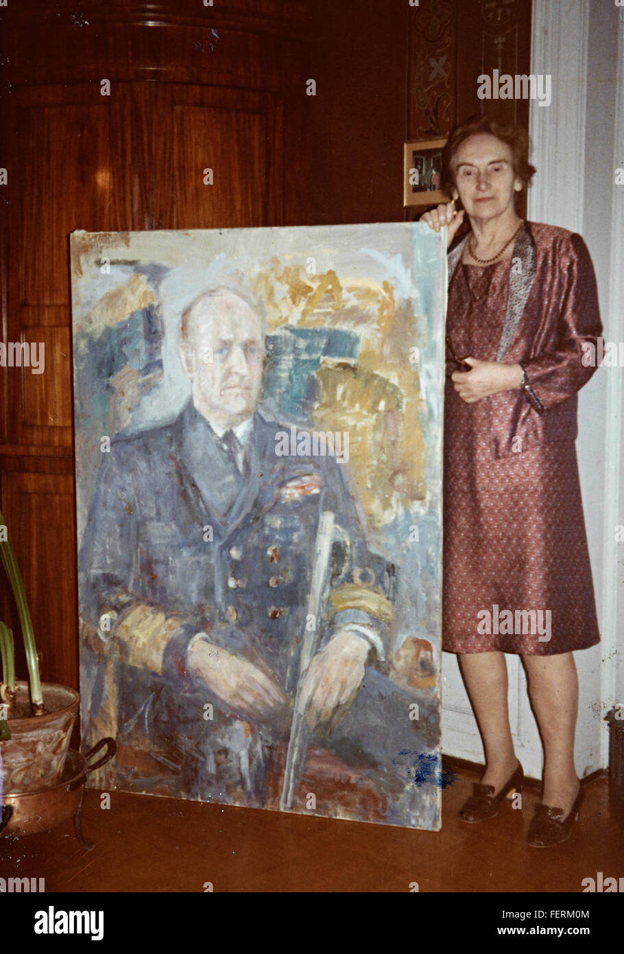 This portrait depicts Agnes Hiorth, a Norwegian painter known for her ...