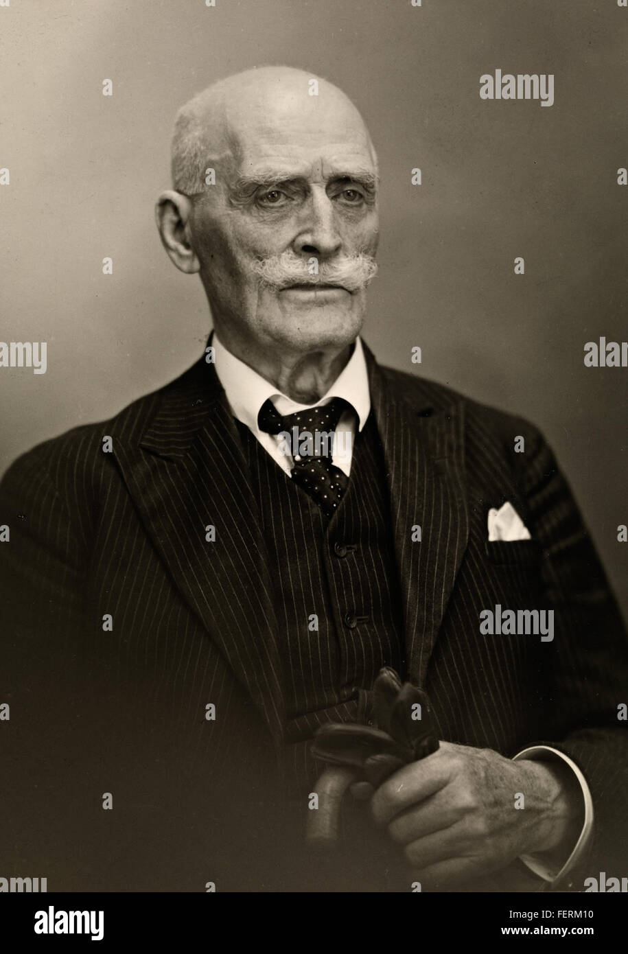 A 1944 portrait of Norwegian author Knut Hamsun, best known for his ...
