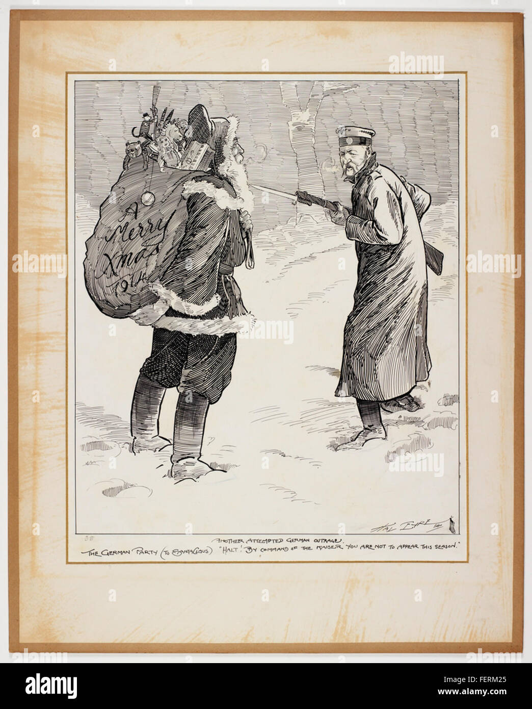 A World War I cartoon from The Daily Telegraph, offering a visual ...