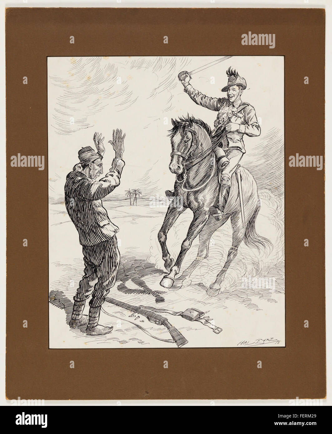 A First World War cartoon published by The Daily Telegraph, offering a ...