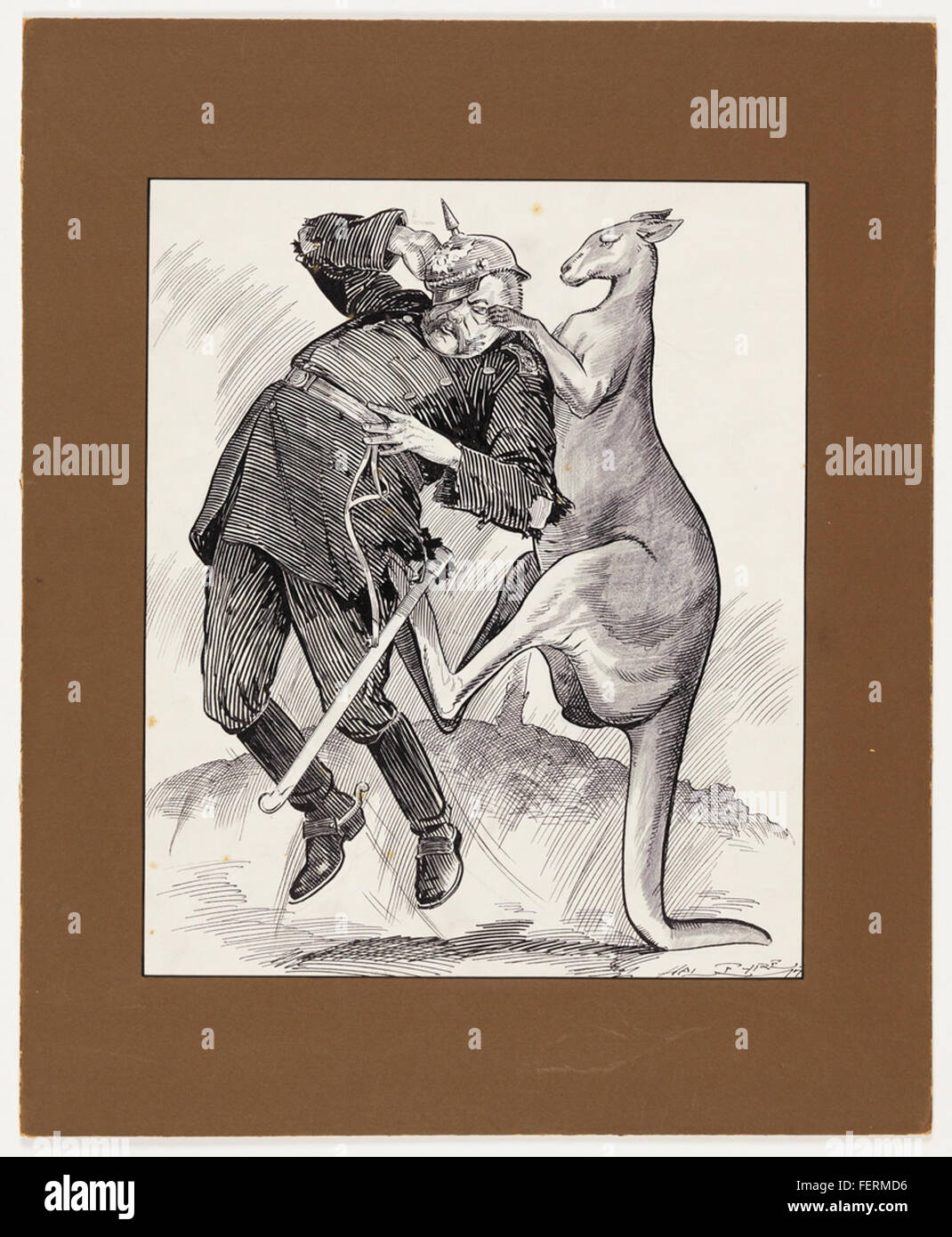 A cartoon from The Daily Telegraph during the First World War ...