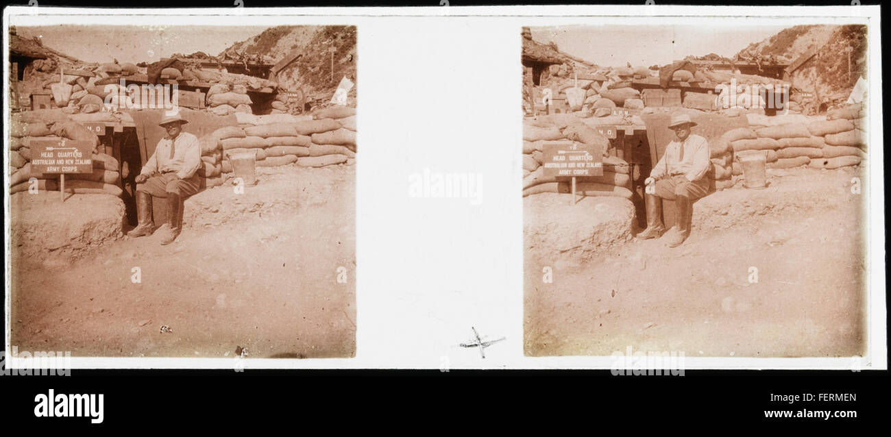 This image shows Anzac Cove during the Gallipoli campaign in May 1915 ...