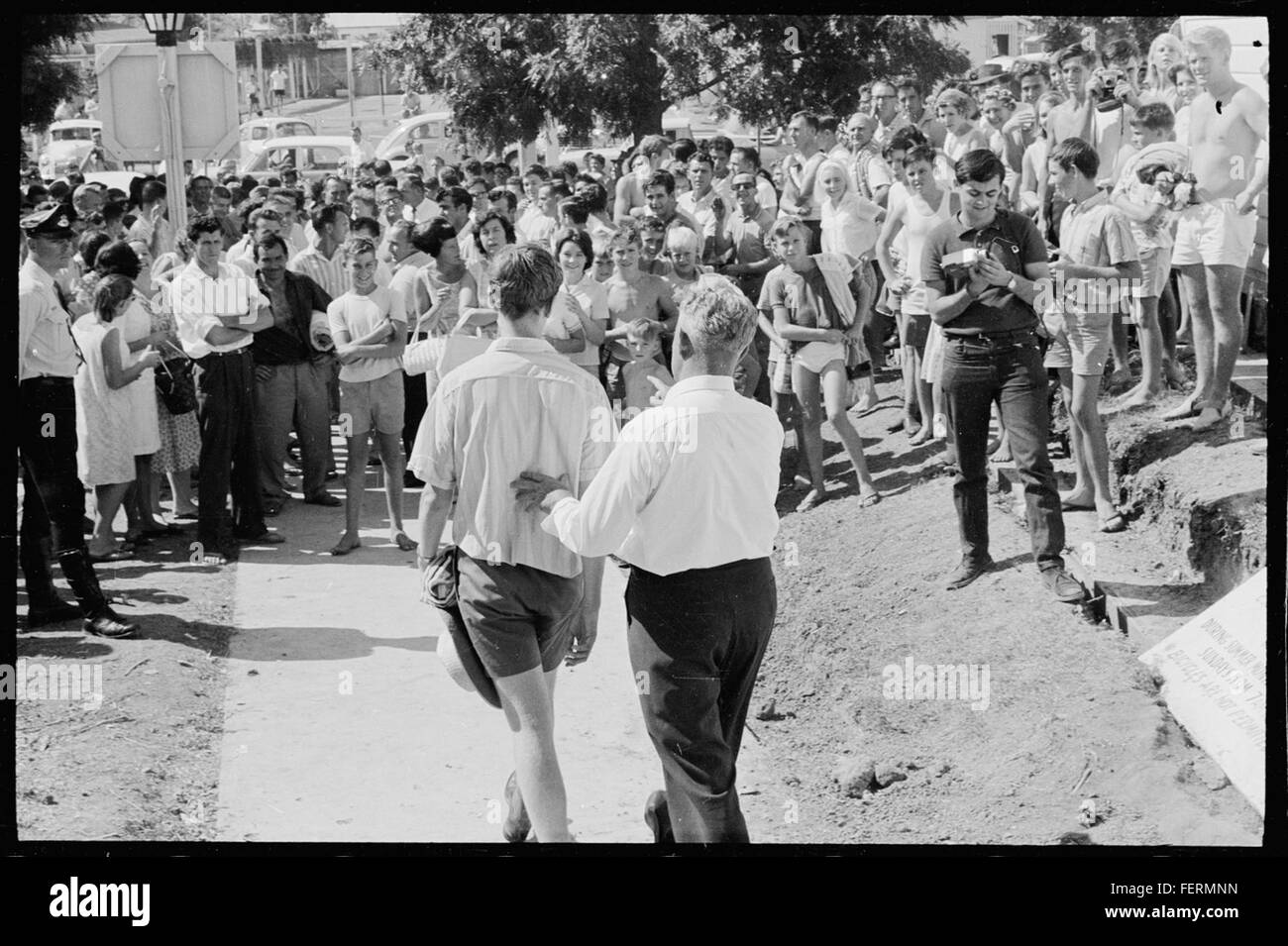 Australian swimming pool Black and White Stock Photos & Images - Alamy