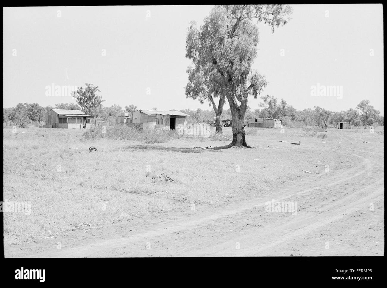 An Aboriginal camp in Walgett, New South Wales, photographed in ...