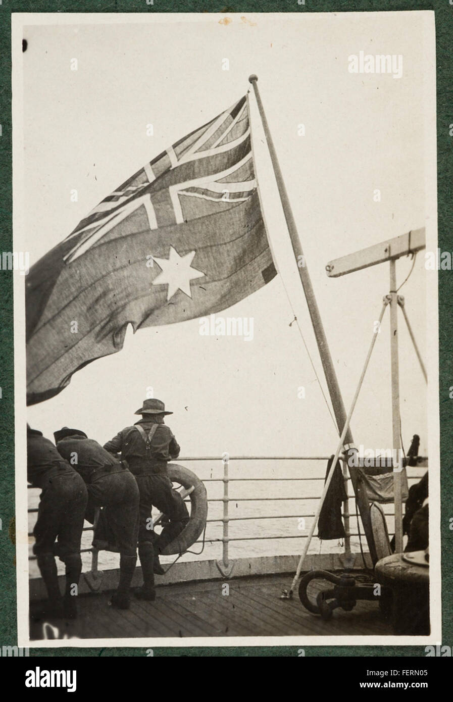The Southern Cross ship is shown at Colombo port on November 15th, 1914 ...