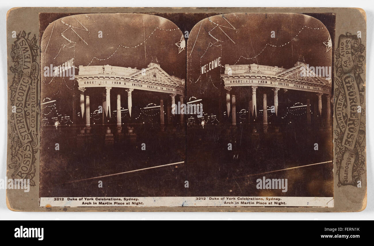 A 1901 stereograph captures the celebrations marking the Federation of ...