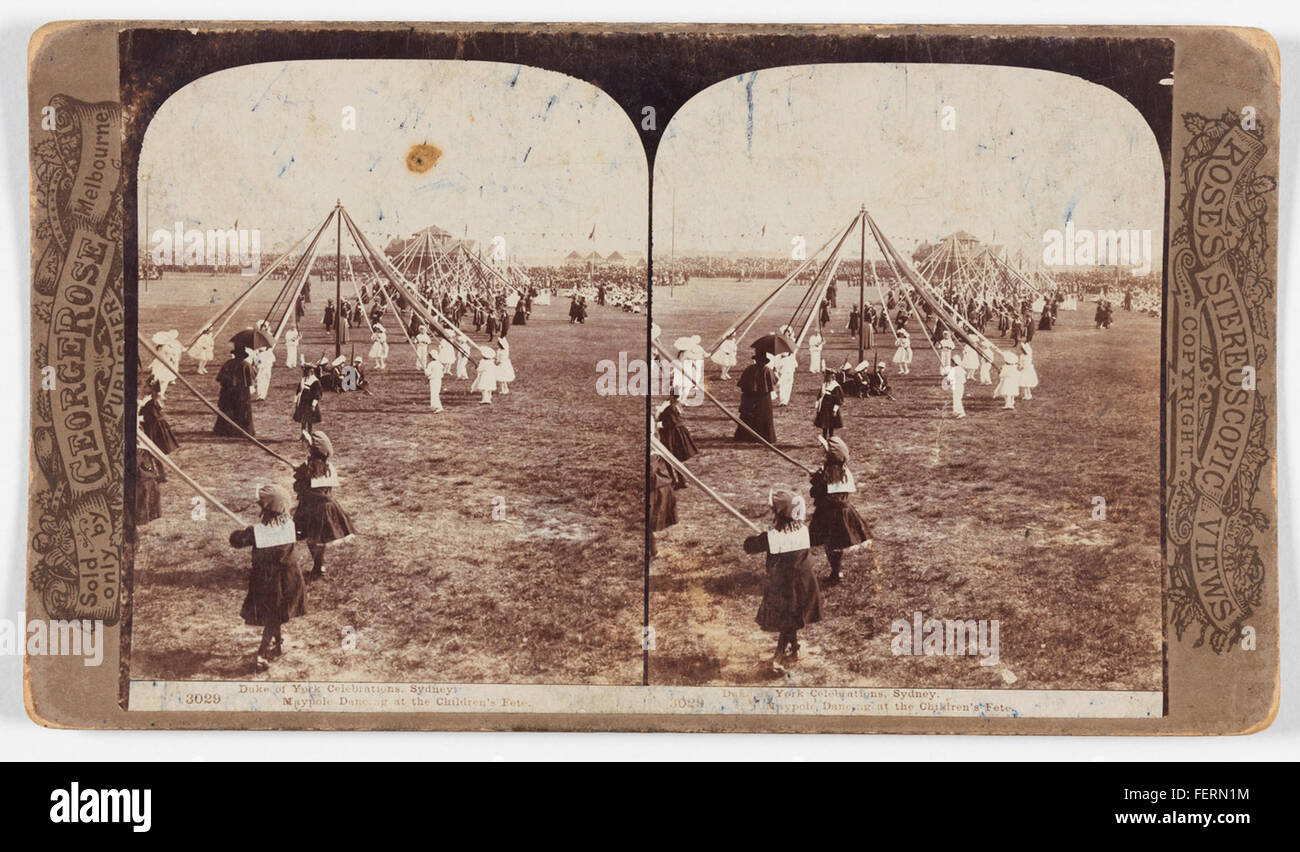 This 1901 stereograph captures the Duke of York's celebrations during ...