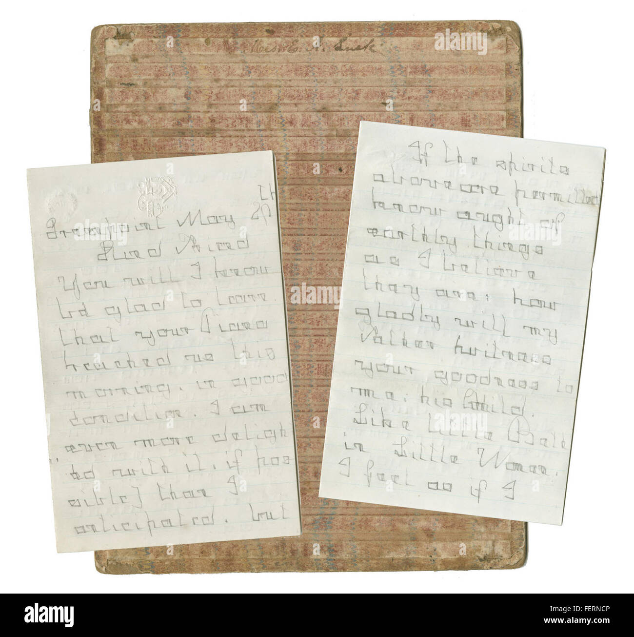 A collection of manuscript letters signed by Jenny, accompanied by a ...