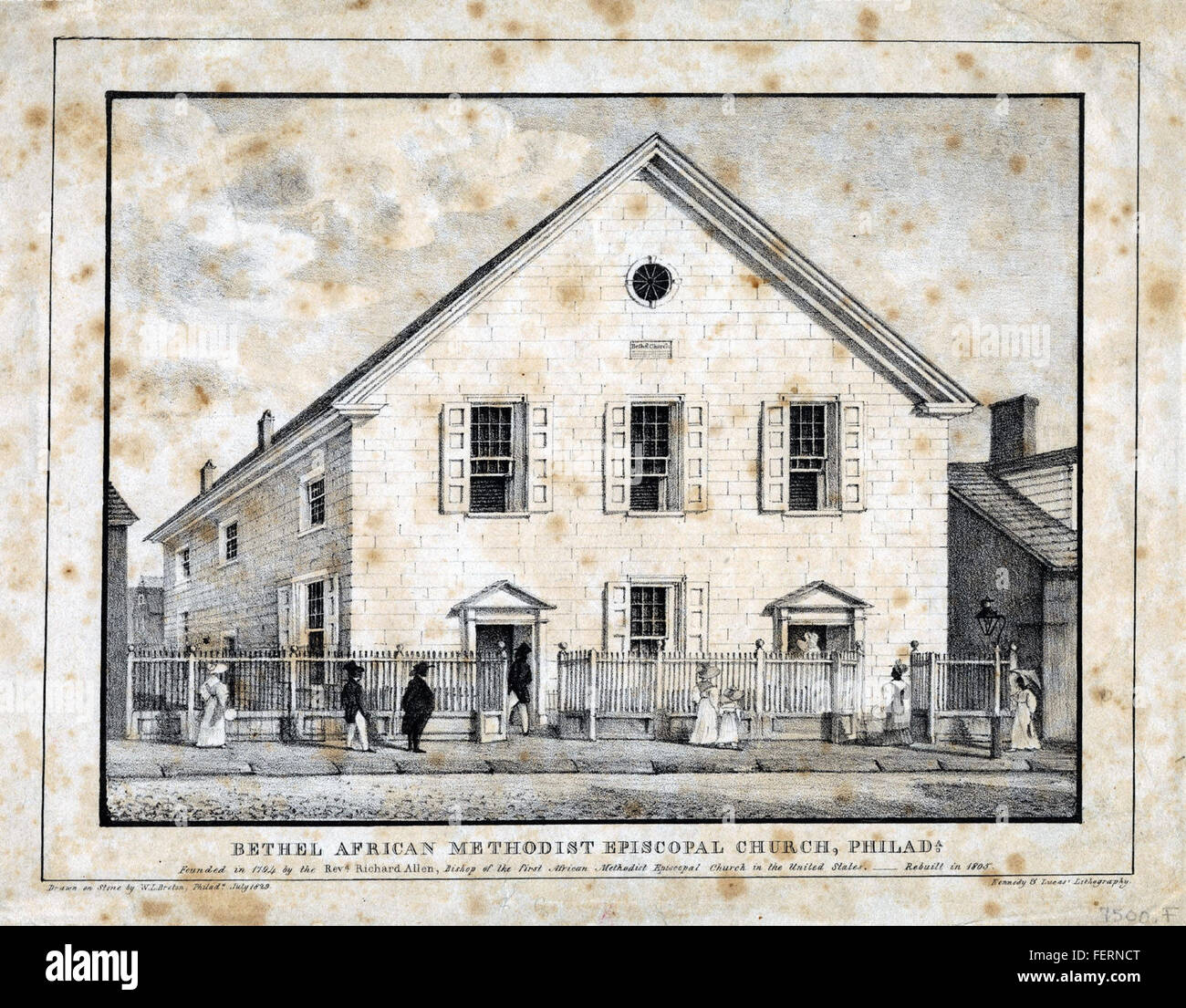 The Bethel African Methodist Episcopal Church in Philadelphia, founded ...