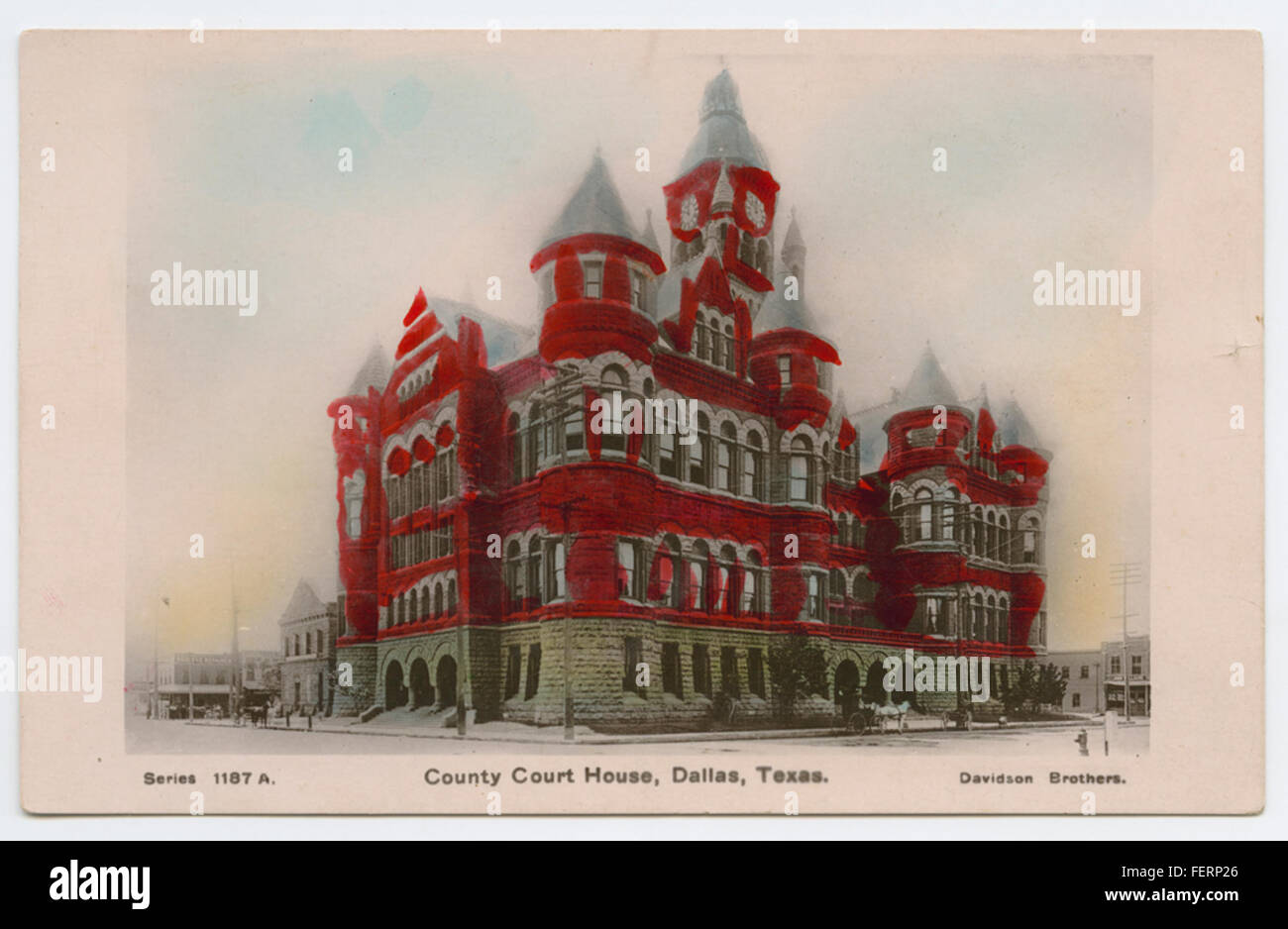 The County Court House in Dallas, Texas, also known as the Old Red ...