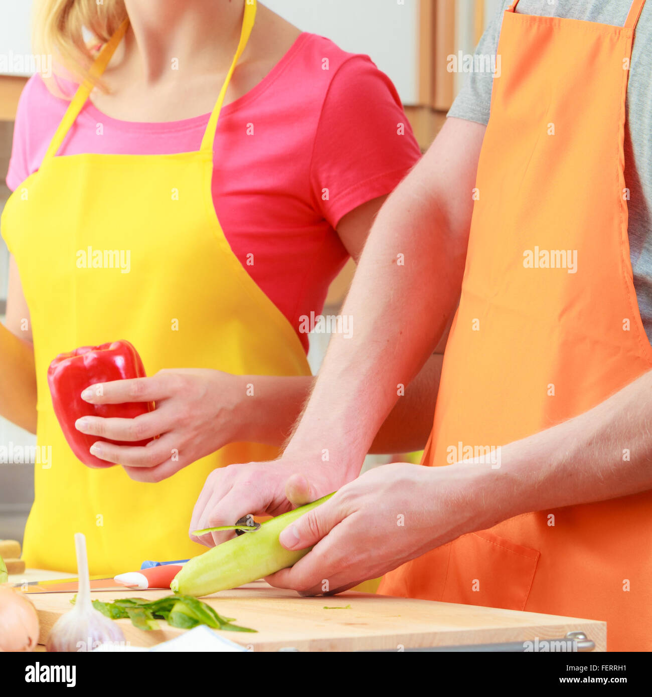 Healthy eating, vegetarian food, cooking, weight loss and people ...