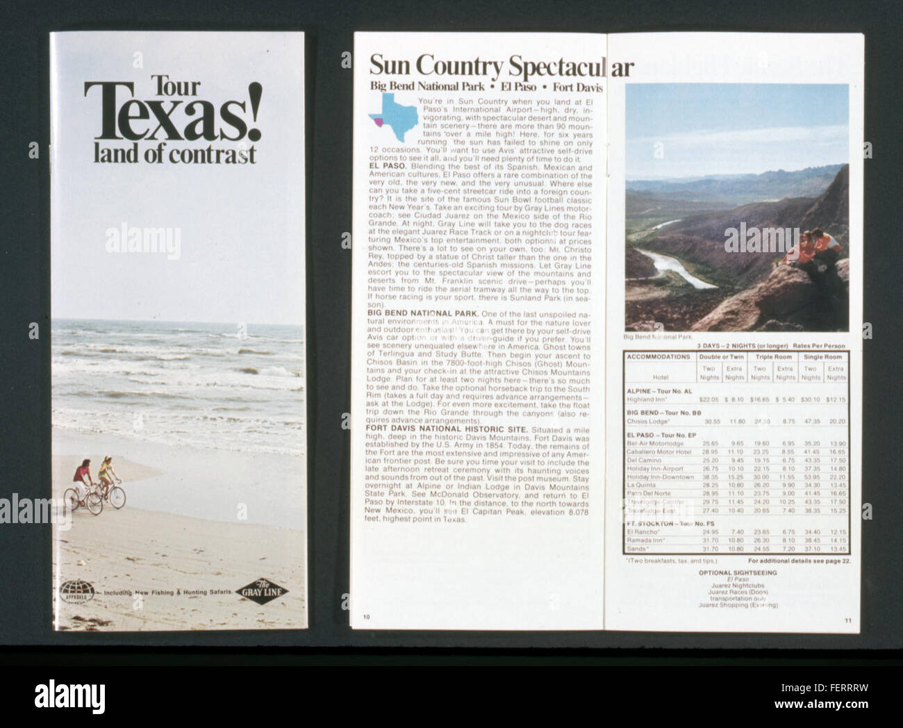 A promotional advertisement highlighting tourism in Texas, focusing on ...