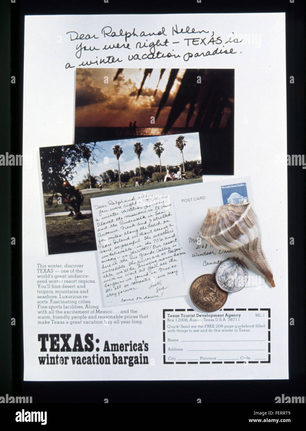 A Texas tourism advertisement highlights the state's diverse ...