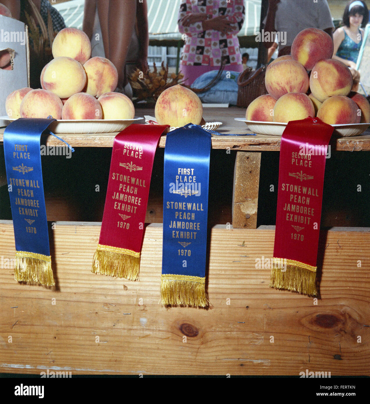 A lively scene from the Peach Jamboree in Stonewall, Texas, in 1970 ...