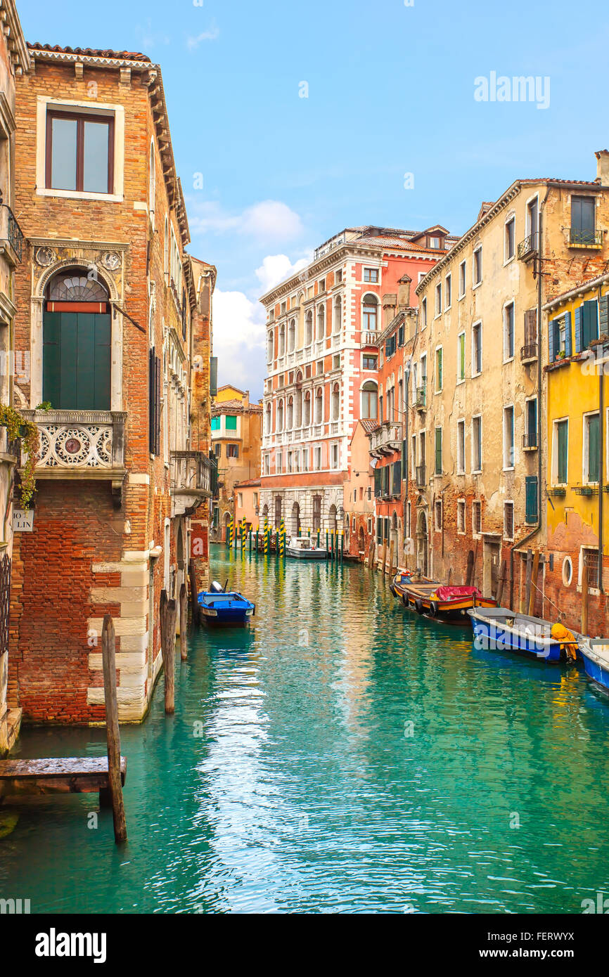 Venice water street hi-res stock photography and images - Alamy