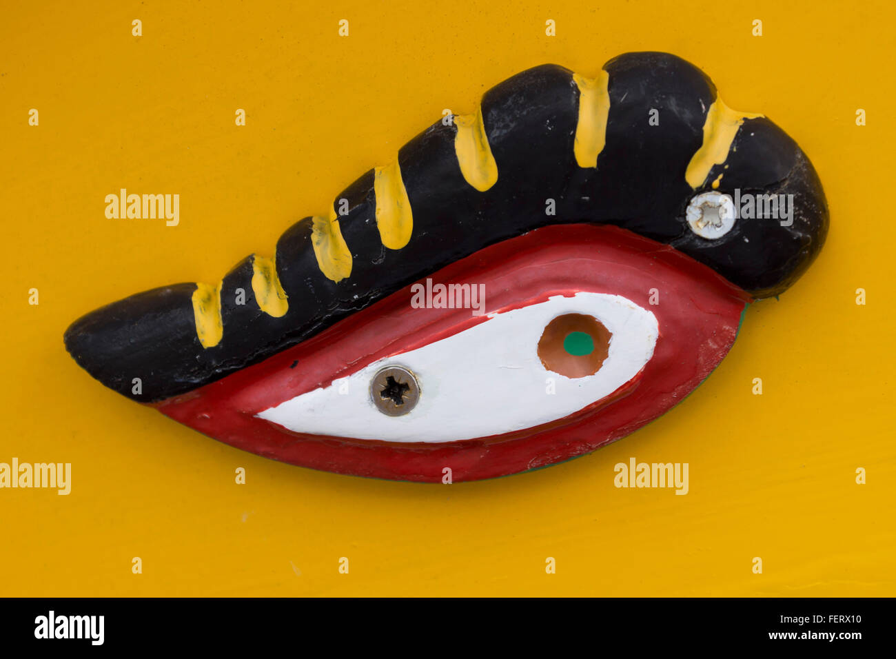 Eye of Horus or Osiris painted on the bows of a Traditional Maltese ...