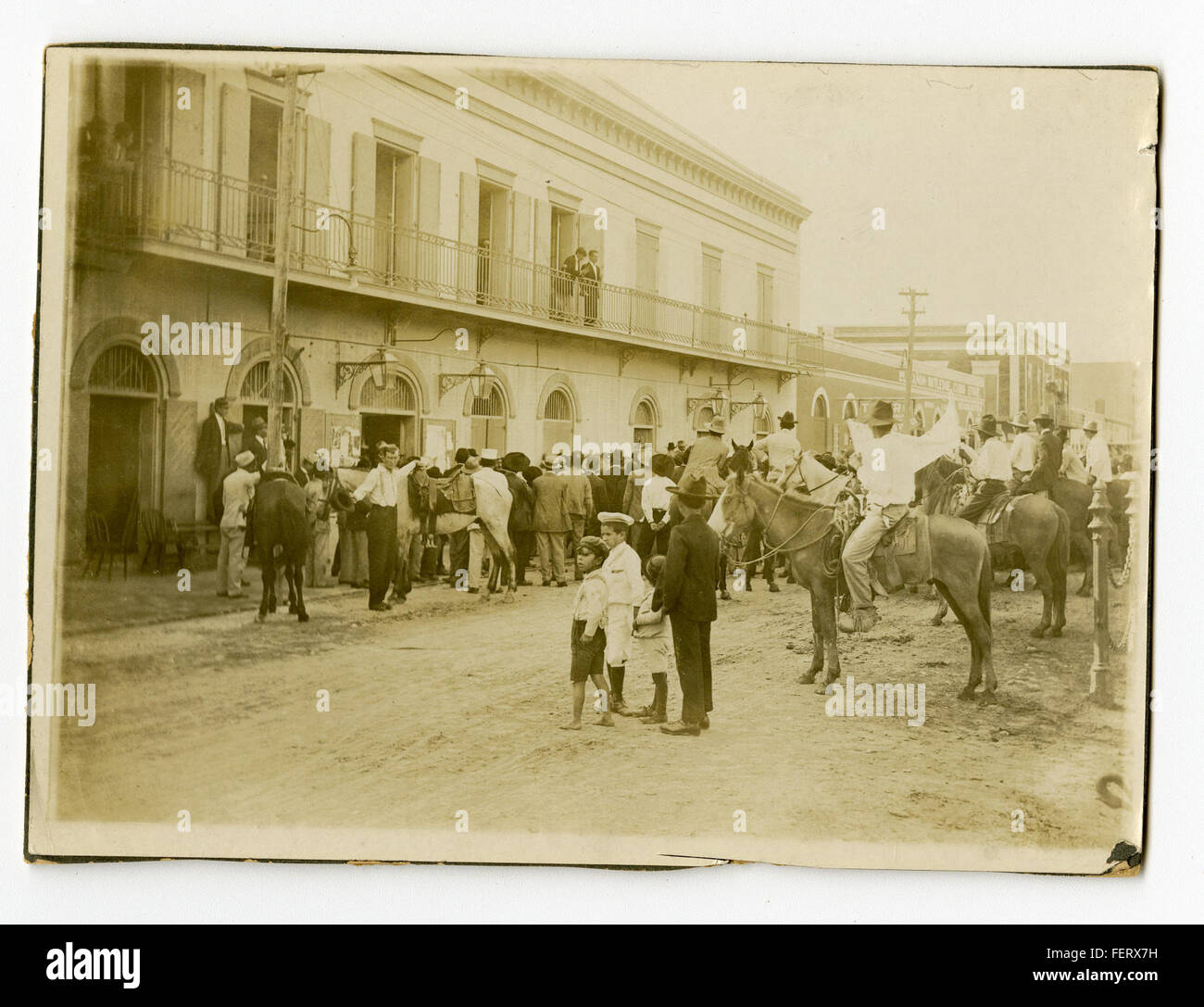 An image depicting the act of reading rebel proclamations in Matamoros ...