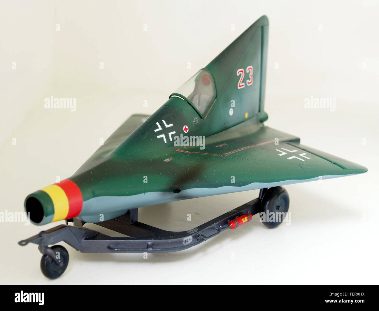 A model of the Lippisch P13a, a German experimental aircraft design ...