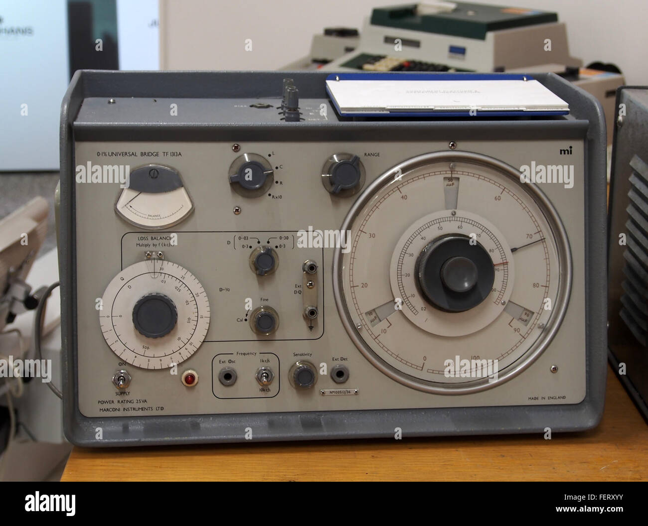 Marconi Instruments Universal Bridge TF 1313A Stock Photo - Alamy