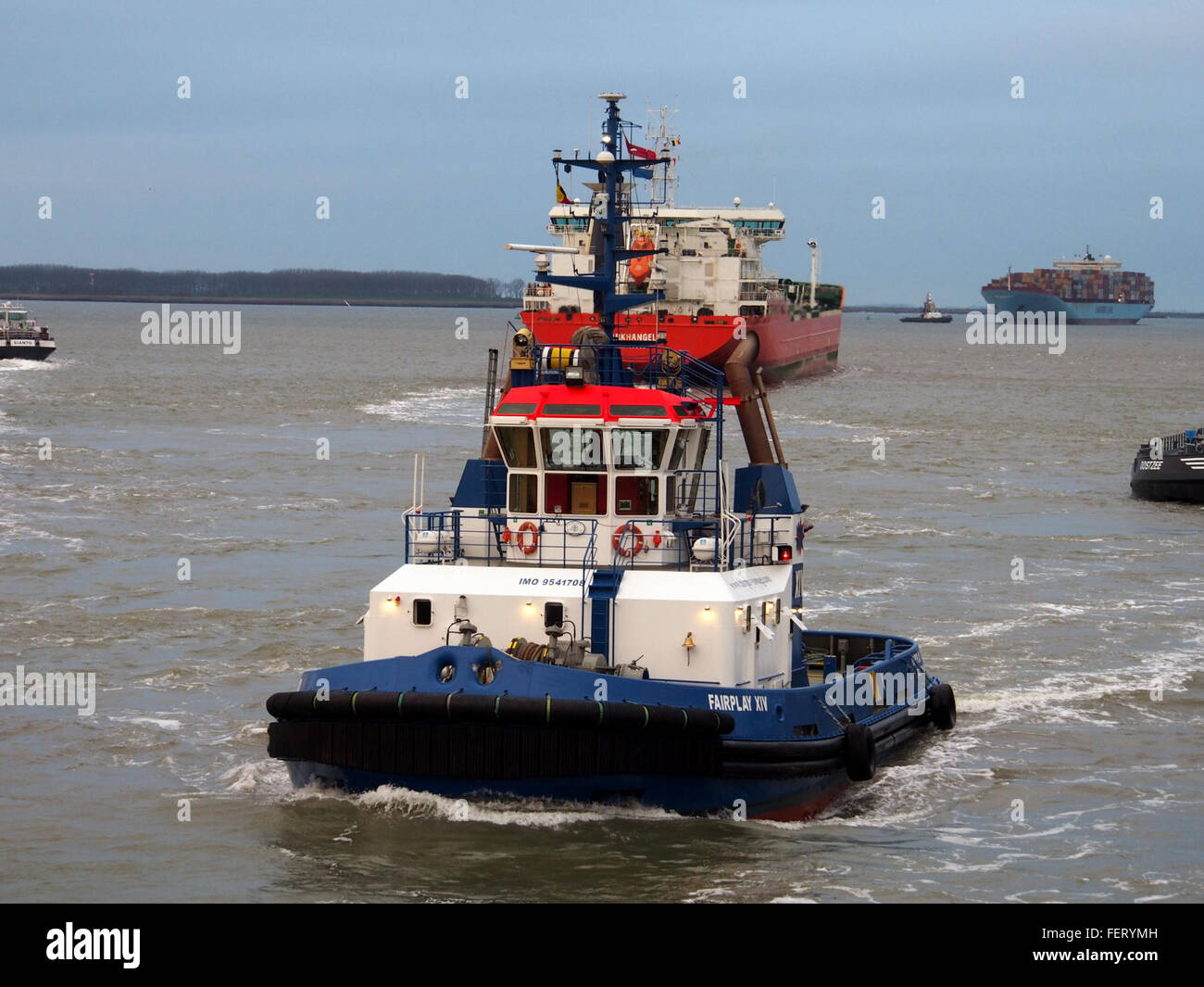 Fairplay (ship, 2009), IMO 9541708, Port of Antwerp pic1 Stock Photo ...