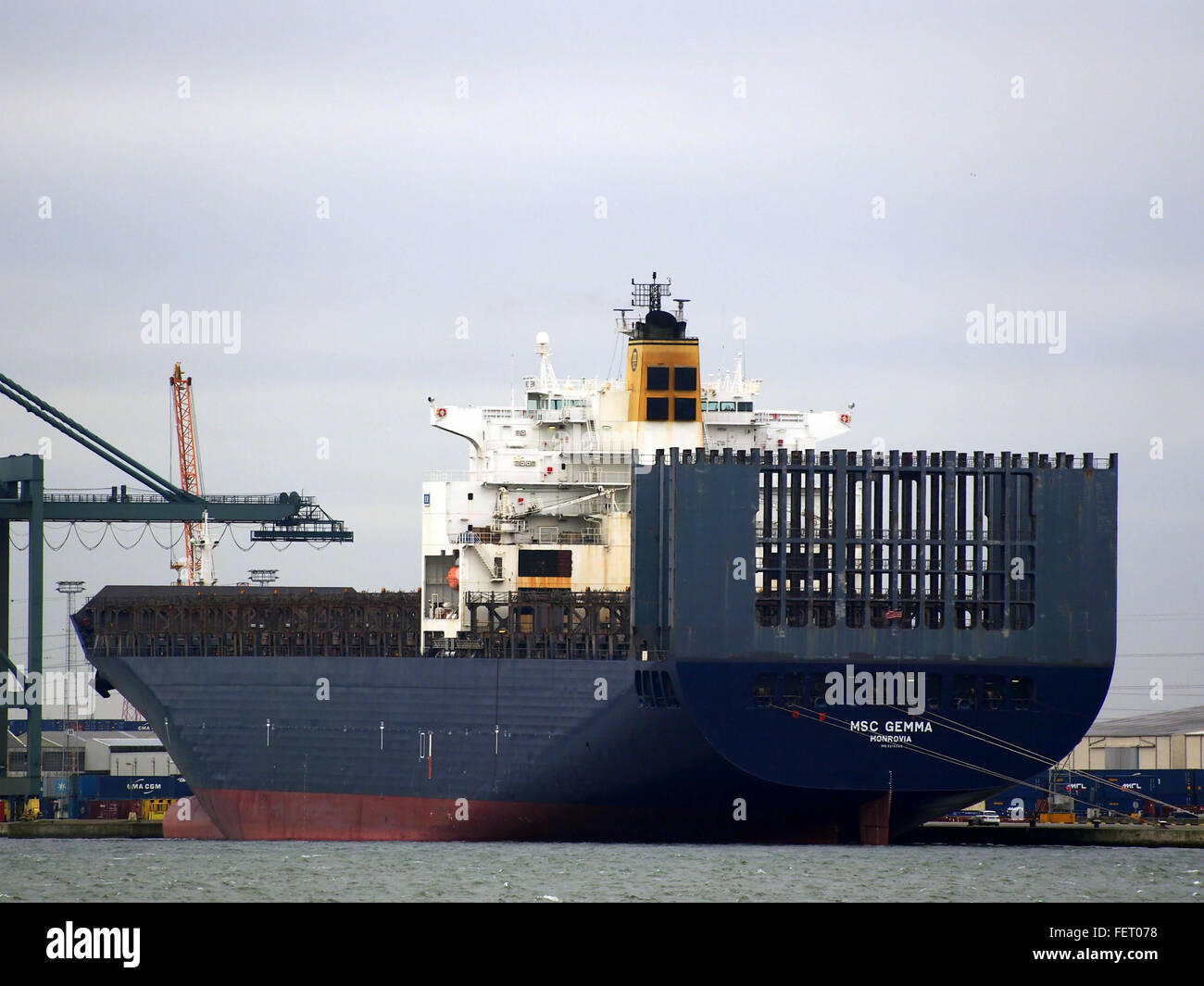 MSC Gemma (ship, 2000), IMO 9214202, Port of Antwerp Stock Photo - Alamy