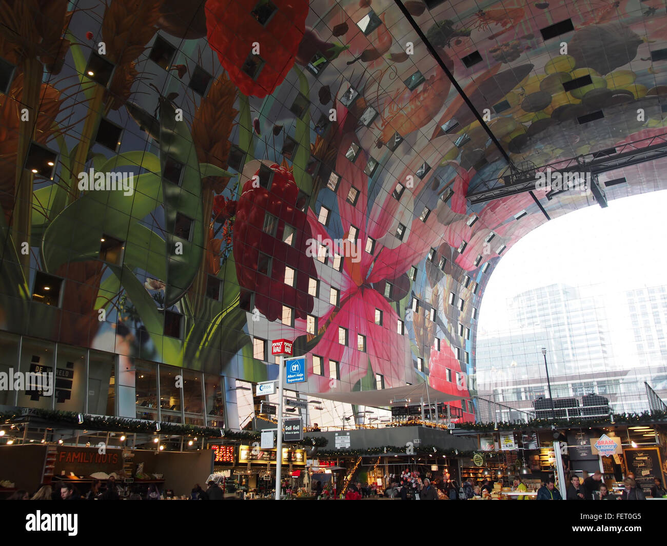 Markthal is a modern indoor market located in Rotterdam, Netherlands ...