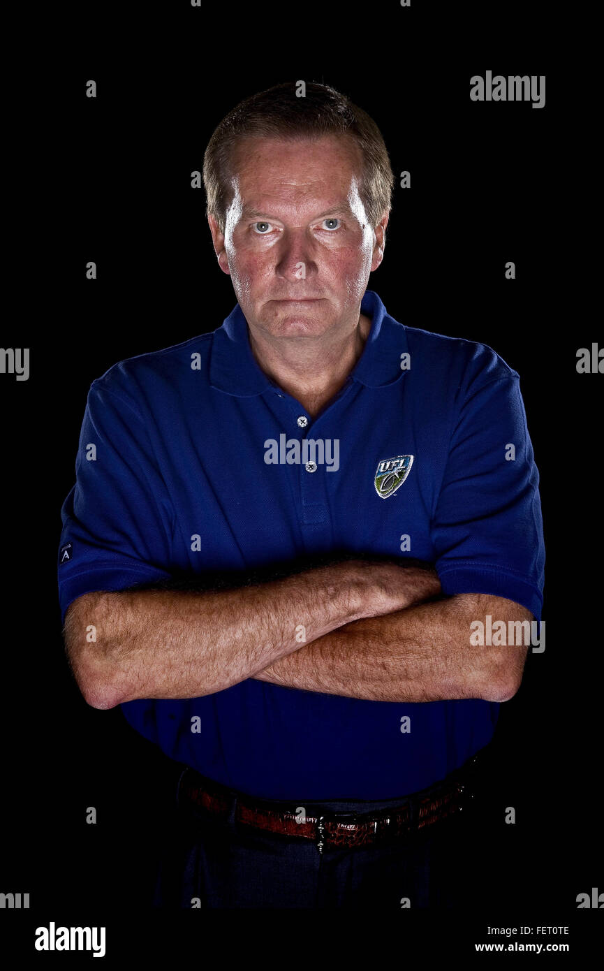 Orlando, Florida, USA. 21st Apr, 2009. Las Vegas coach Jim Fassel ...