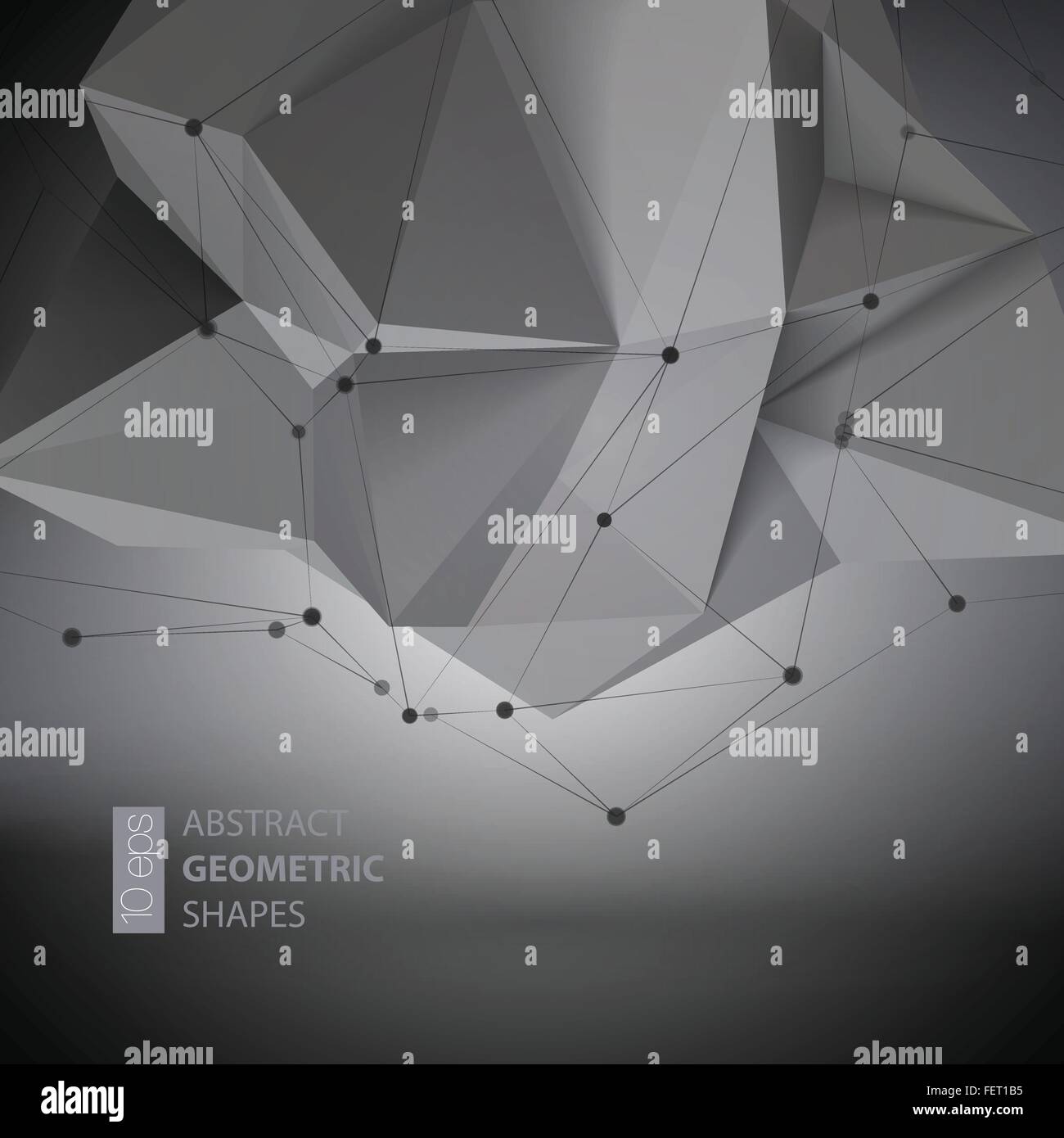 Abstract geometric shape triangular Crystal. Vector illustration Stock ...