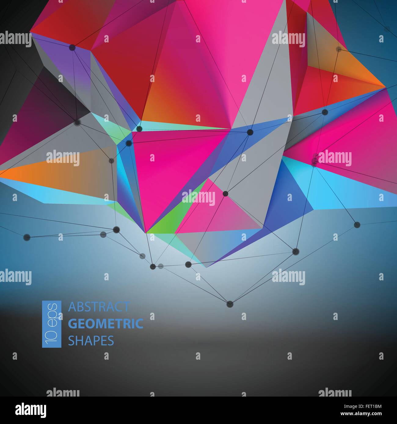 Abstract Geometric backgrounds full Color. Vector illustration Stock ...