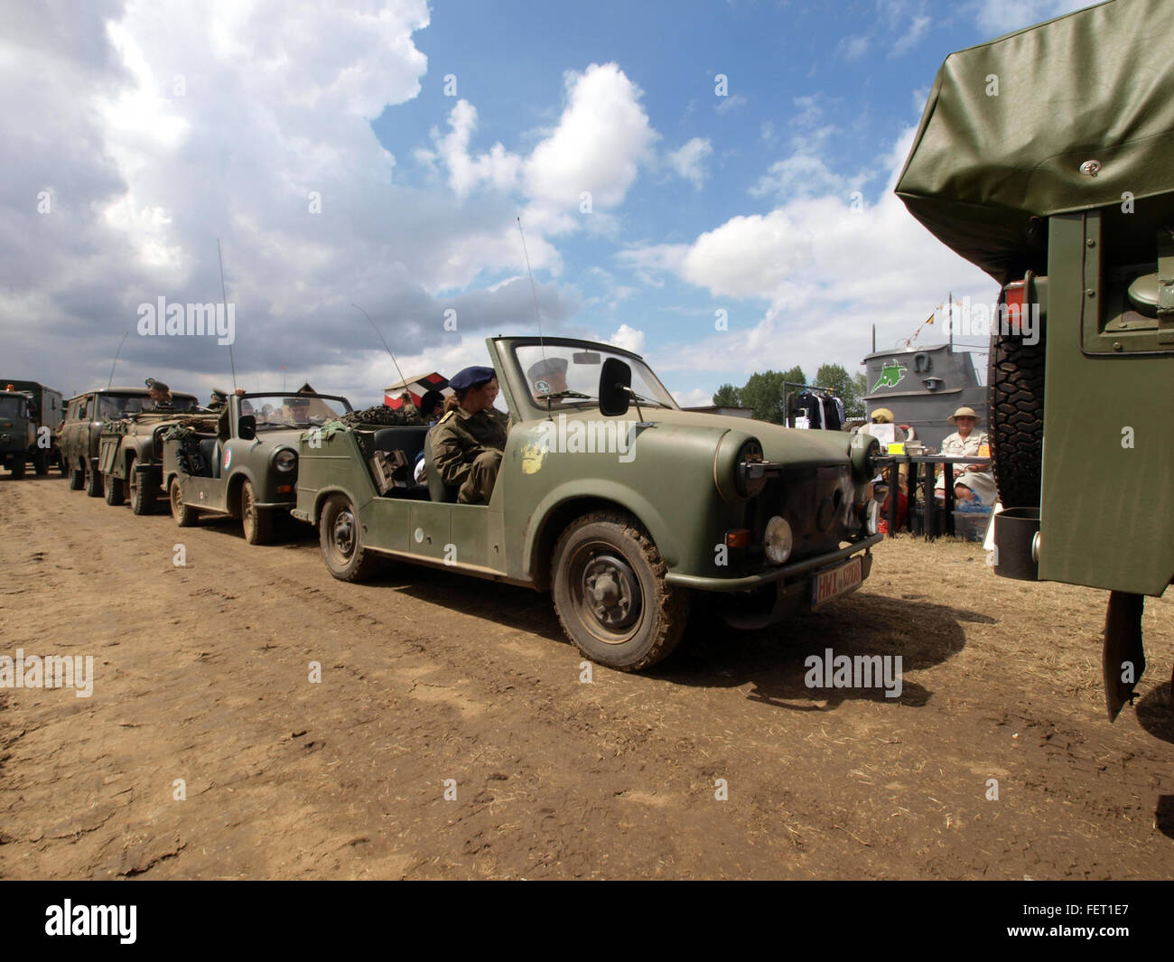 Trabant of the East German forces pic1 Stock Photo - Alamy