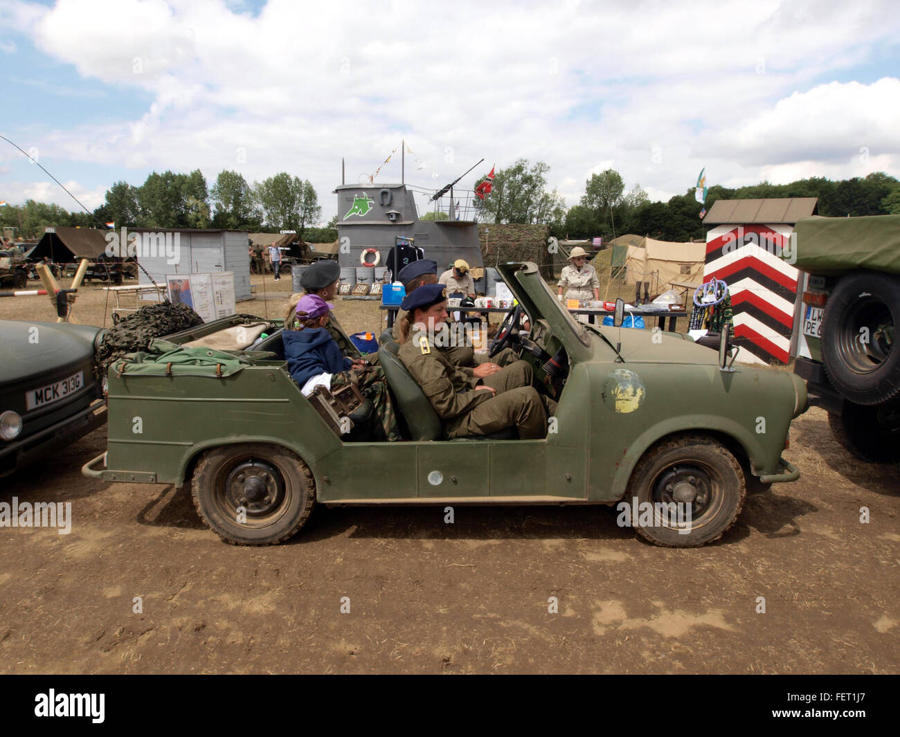 Trabant of the East German forces pic2 Stock Photo - Alamy