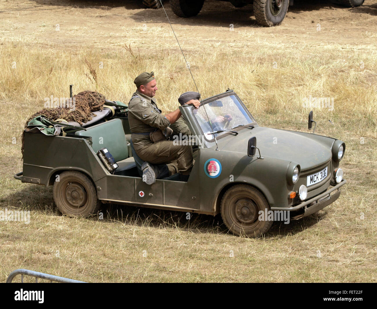 Trabant East German border patrol Stock Photo - Alamy