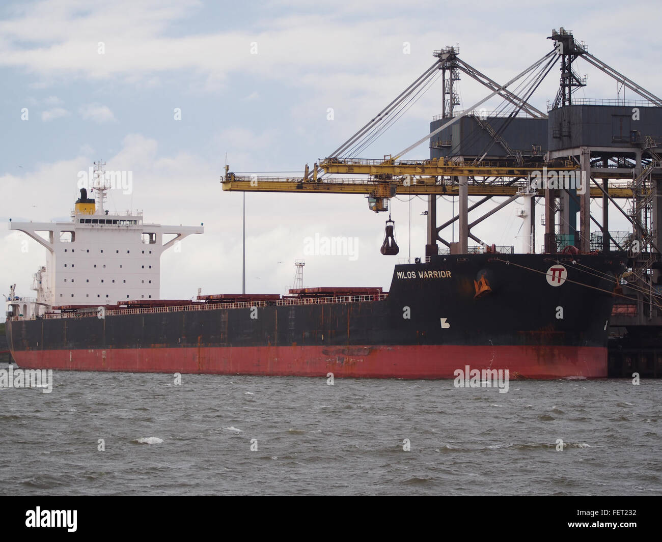 The Milos Warrior, a cargo ship built in 2011, docked at the Port of ...